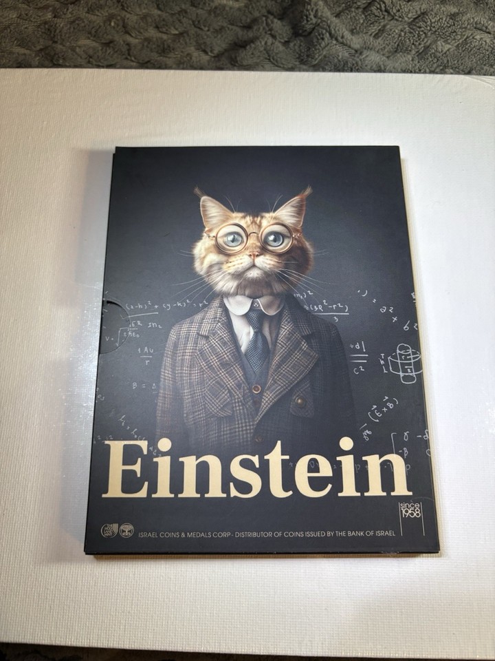 1 oz Silver Bar Einstein the Cat with Certificate of Authenticity In ...