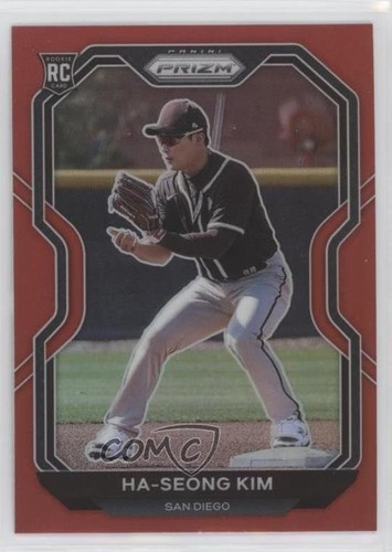 2021 Panini Prizm Tier II Red Prizm Ha-Seong Kim #178 Rookie RC | eBay