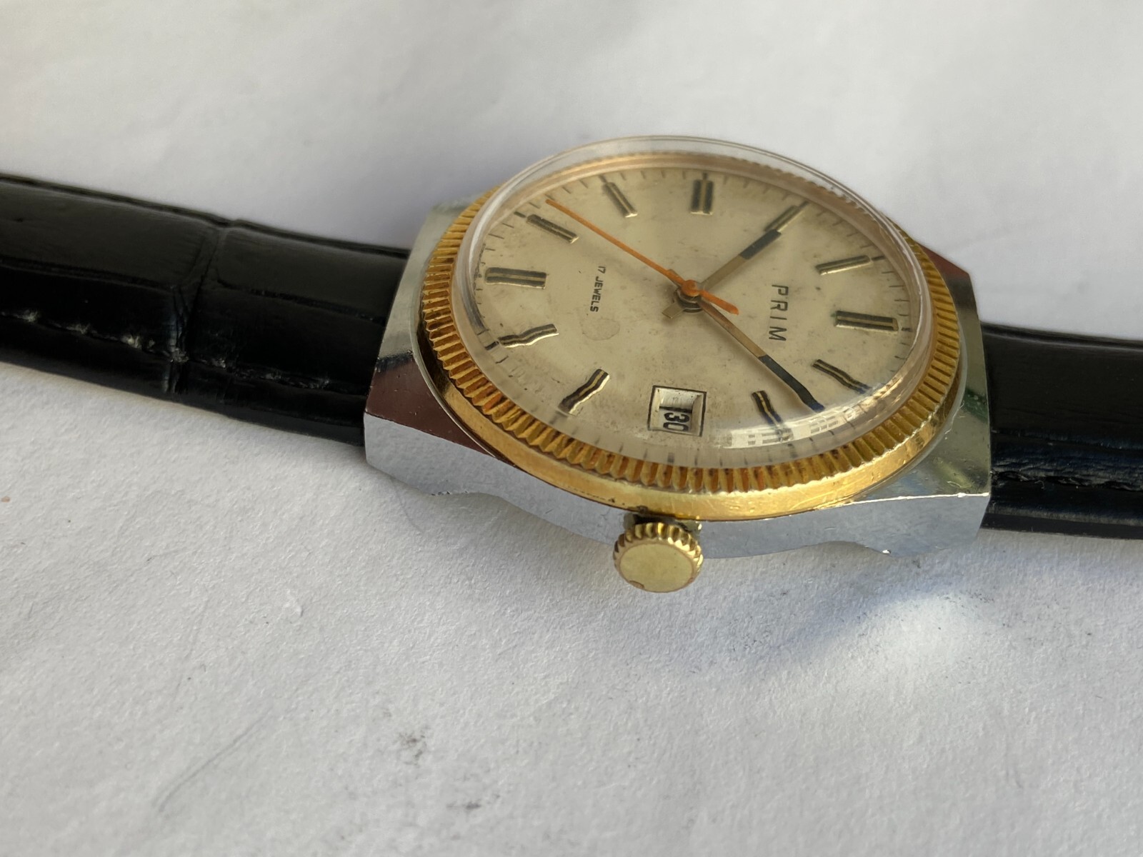 Prim 17 Jewels Vintage Rare Wrist Watch Mechanical Czechoslovakia Day ...