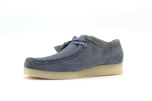 NEW MENS CLARKS ORIGINALS WALLABEE LIMITED EDITION BLUE NAVY SUEDE LOW ...