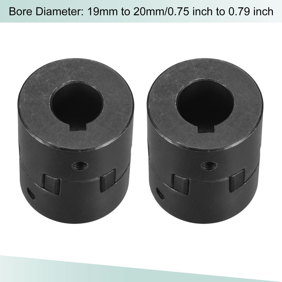 Flexible Coupling Shaft 19mm to 20mm 51mm x 44mm Motor Coupler Joint | eBay