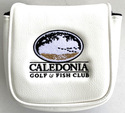 CALEDONIA GOLF & FISH CLUB WHITE SPIDER MALLET MAGNETIC PUTTER COVER ...