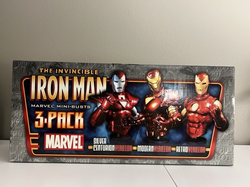 Marvel Comics Iron Man Mini Bust 3 Pack 1065 / 2500 Centurion Modern ...