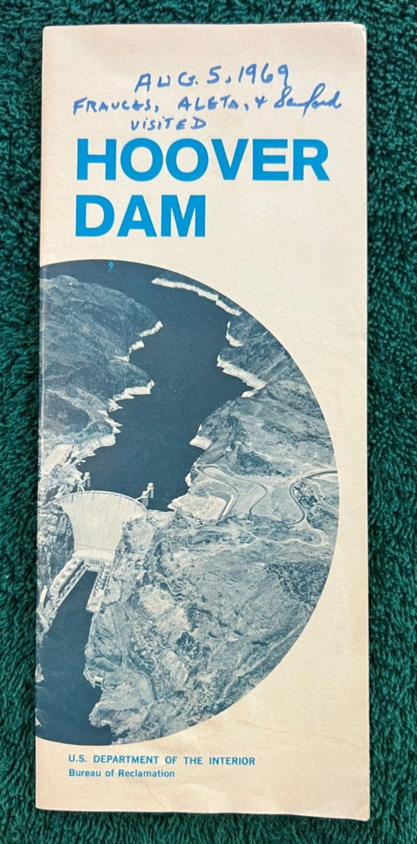 Vintage Travel Brochure Hoover Dam Us Department Of Lake Mead Natl