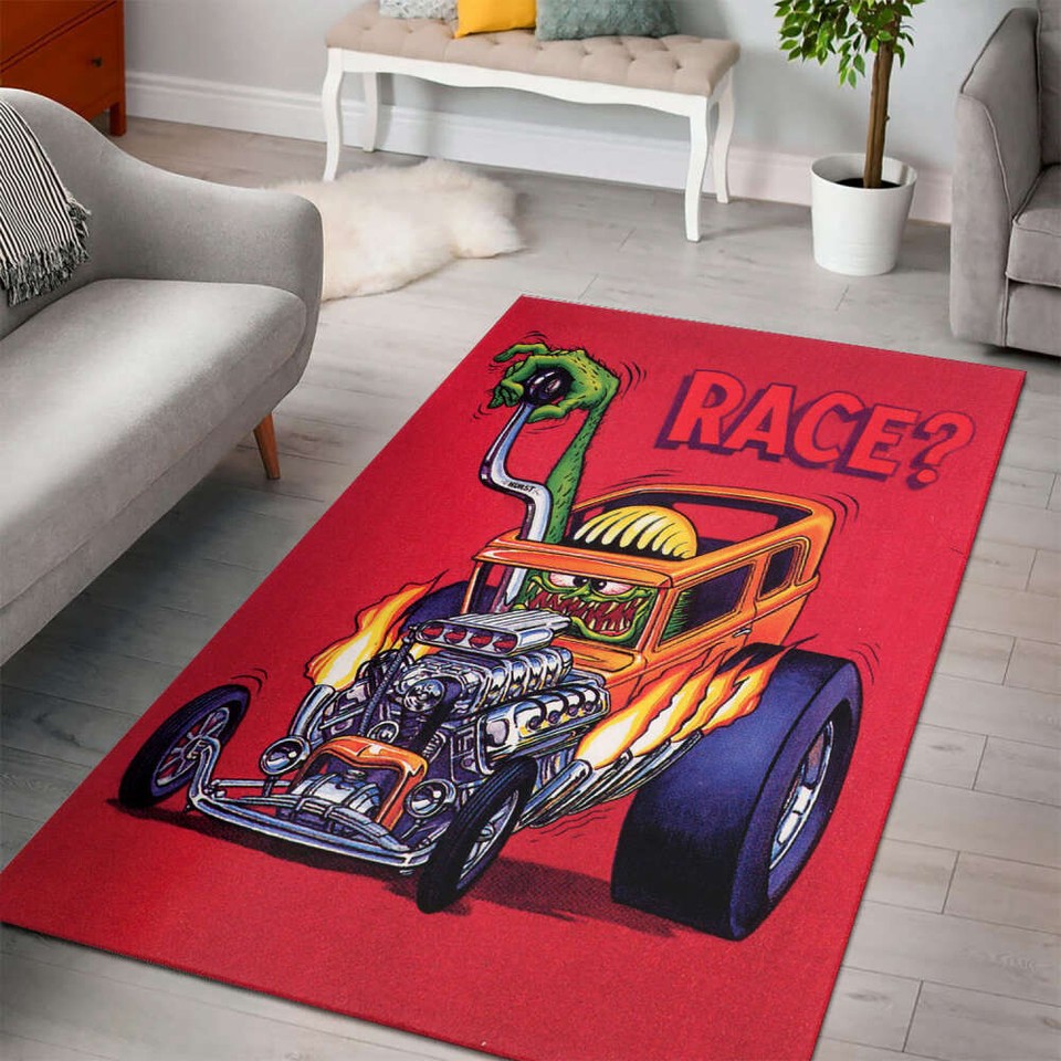 Rat Fink Race Hot Rod Door Mat Rat Fink Doormat Decoration Non-slip Mat ...