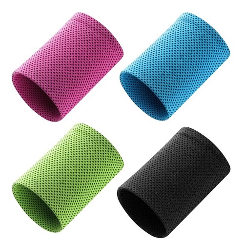 Exercise Wrist Sweatband Ice Cooling Sweat Absorbing Wristband for ...