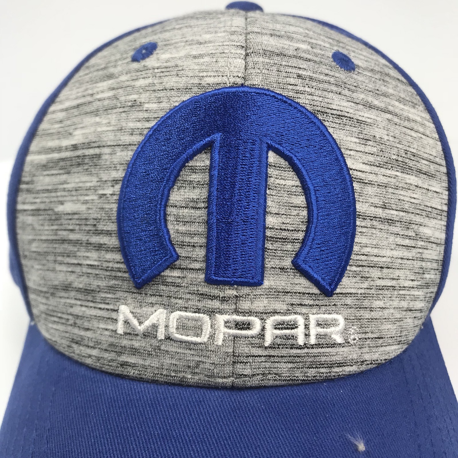 Blue & Gray Hat / Cap w/ Blue Mopar "M" Emblem / Logo (Licensed) | eBay