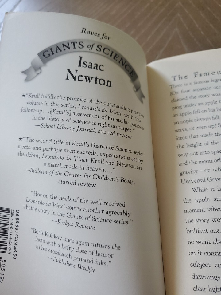 Marie Curie isaac newton leonardo da vinci by Krull, Kathleen softback ...