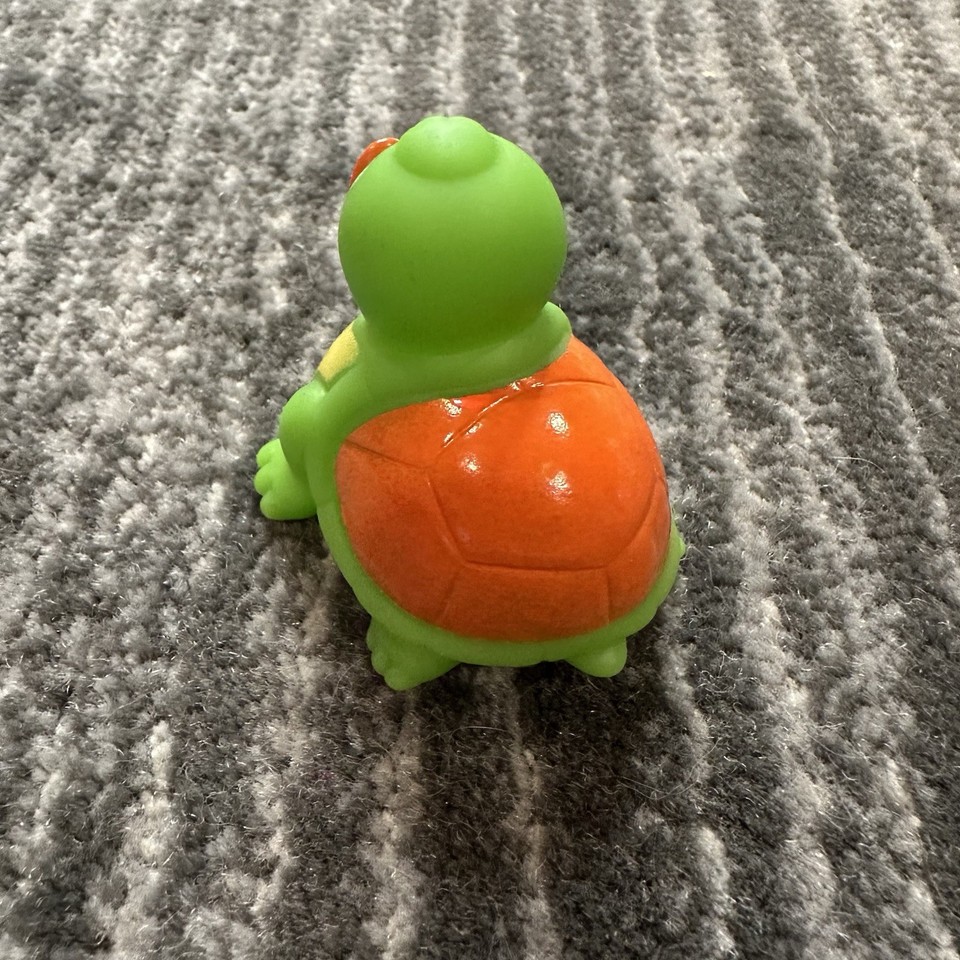 Rubber Duck Turtle Tortoise Orange Shell Decor Car Office Jeep Ornament ...