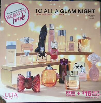 Ulta Beauty Fragrance To All A Glam Night 16 PC Perfume Sampler Kit w ...