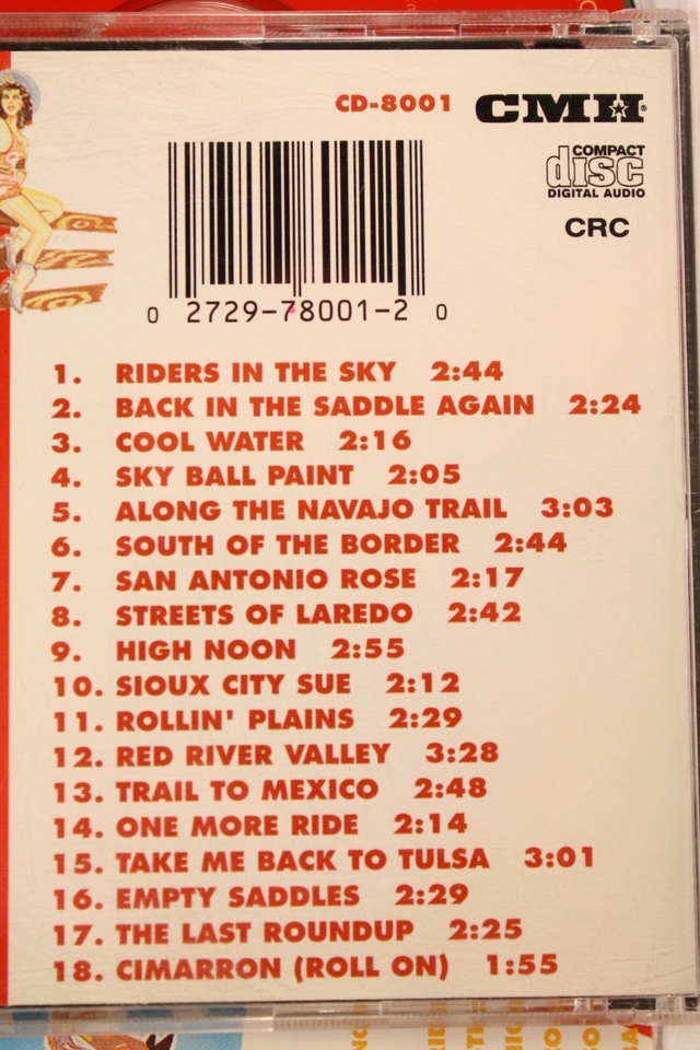 "THE SINGING COWBOY RIDES AGAIN" (CD) Trad Country Various Artists VG ...