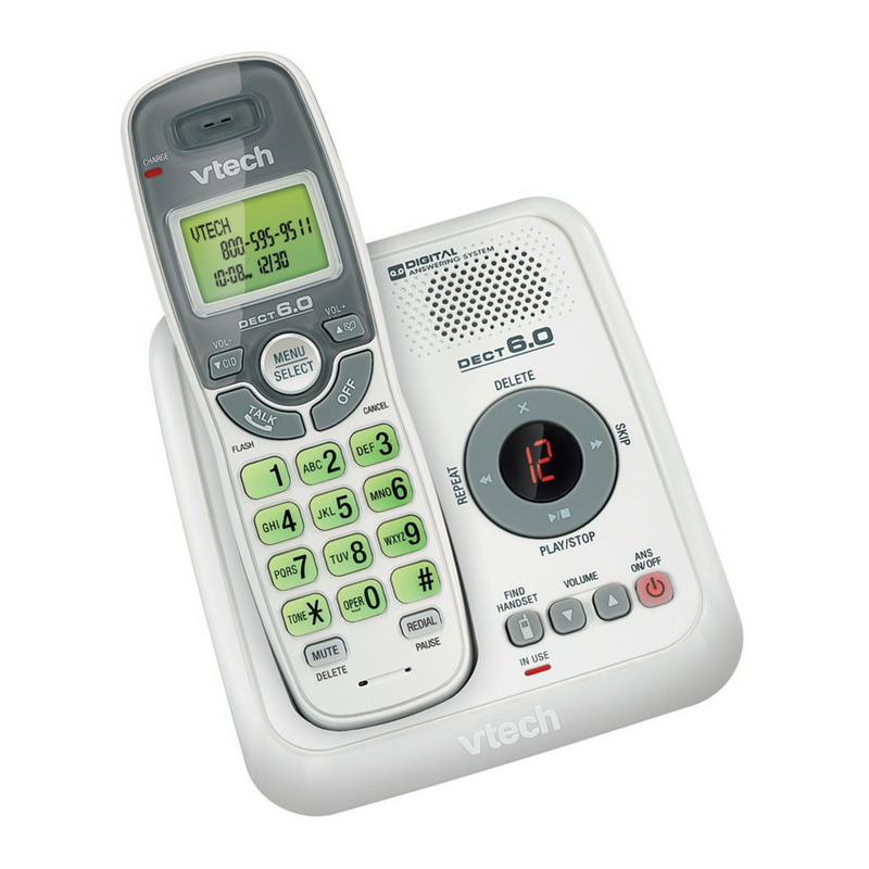 Cordless Home Phone with Answering Machine Handset Landline Digital ...