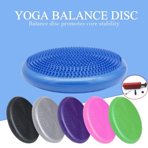Yoga Wobble Yoga Cushion Balance Air Disc Wobble Stability Ankle Knee ...