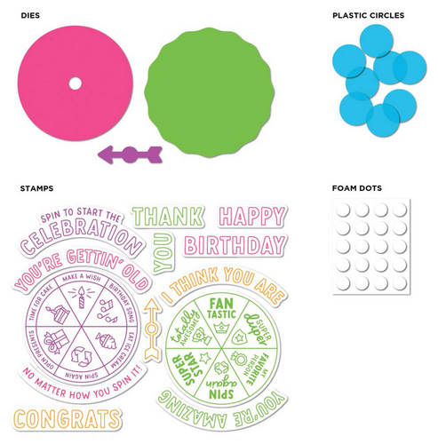 Diamond Press Spin to Win Stamp & Die Set,Easy! 813524 Birthday ...