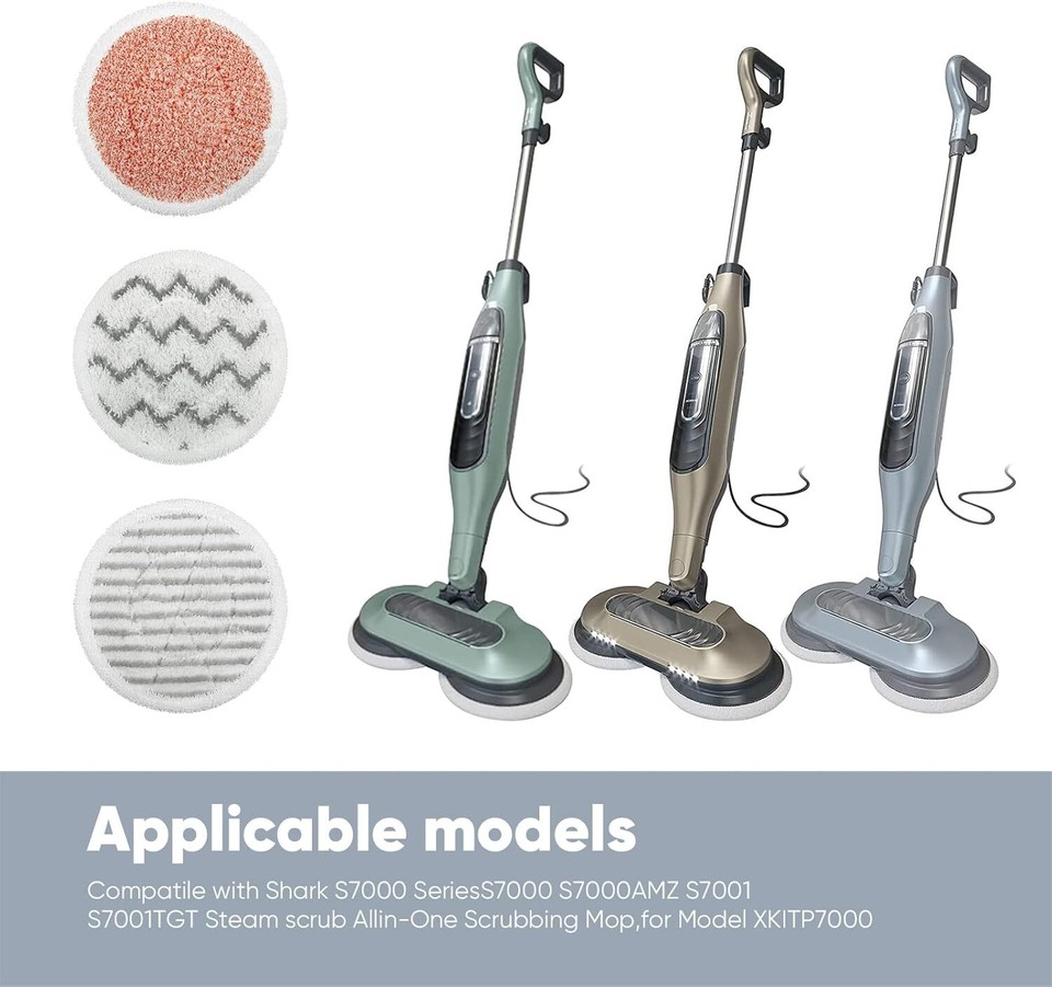 6 Shark S7001 S8001 S8201 S7201 S7000AMZ S7000 S7005 S7020 Steam Scrub ...