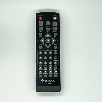 Ematic AT103B Digital TV Converter Box Remote Control Authentic OEM | eBay