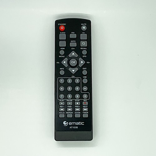 Ematic AT103B Digital TV Converter Box Remote Control Authentic OEM | eBay