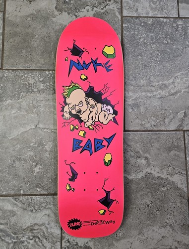Danny Way Blind Nuke Baby 9.7" x 31.7" Skateboard Pink Shaped Deck | eBay