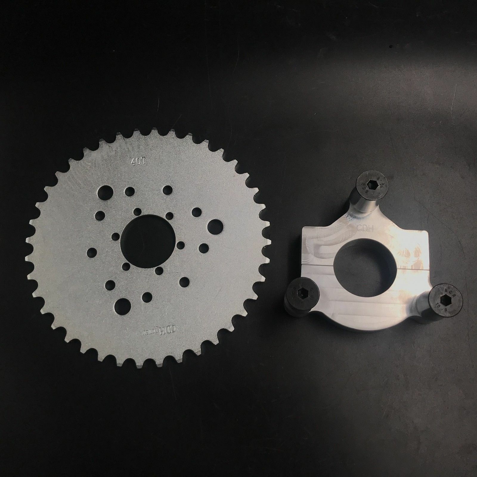 CDHPOWER Rear Hub Adapter 1.5" and 40T Sprocket-2 stroke engine kit ...
