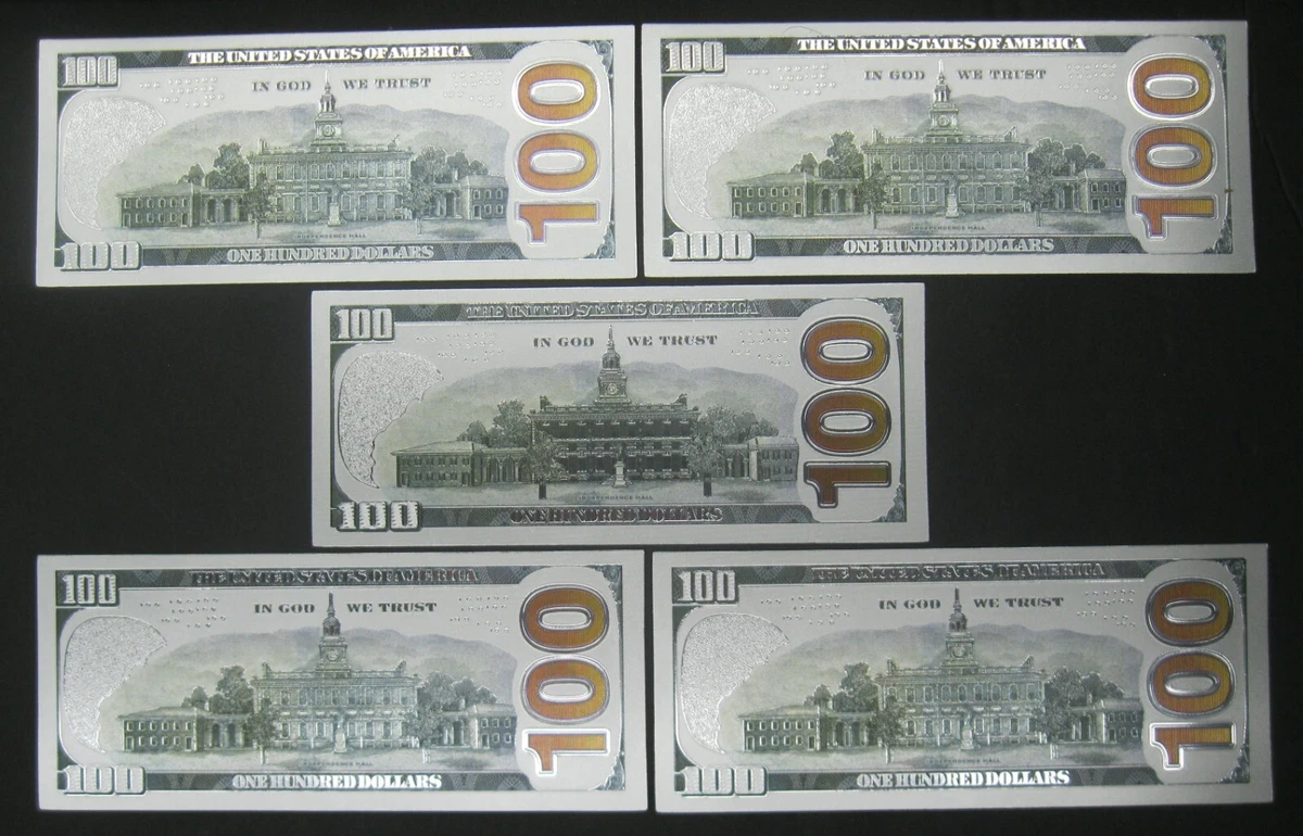New 100 Dollar Bill Back