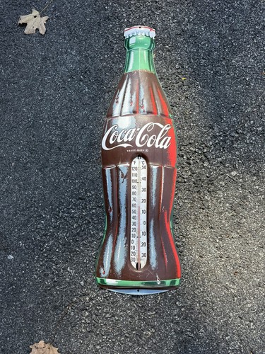Vintage Coca-Cola Coke Bottle - Taylor 29” Tin Thermometer | eBay