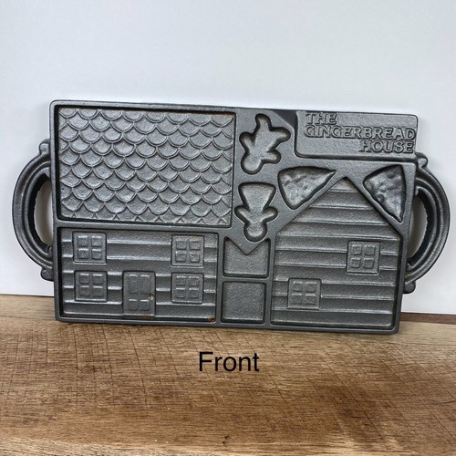 VTG Cast Iron John Wright Co. 1985 The Gingerbread House Mold Double ...