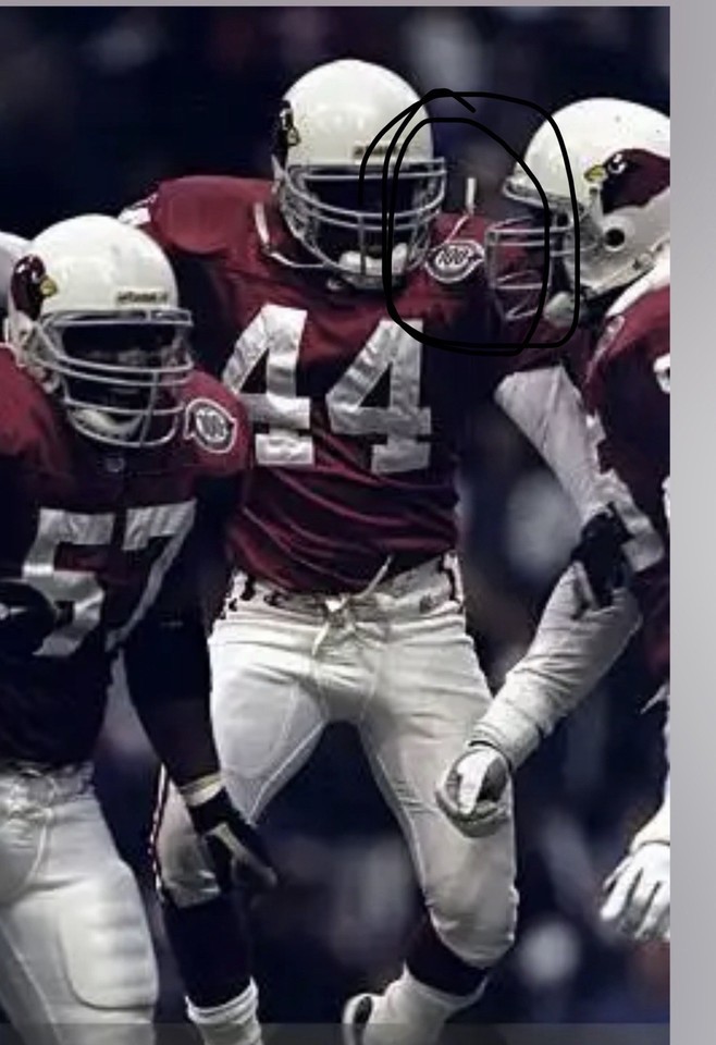 1997-99 Arizona Cardinals Red Game Used #44 J.J. McCleskey Pro Line ...