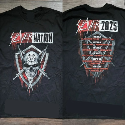 Slayer - Slayer Nation Tour 2025 T-Shirt Unisex Fullsize S-5Xl | eBay