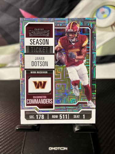 2023 Panini Contenders Season Ticket Mojo Jahan Dotson #99 Washington ...