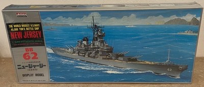 ARII Plastic Model Kit Battle Ship Uss New Jersey BB62 1:600 Scale ...