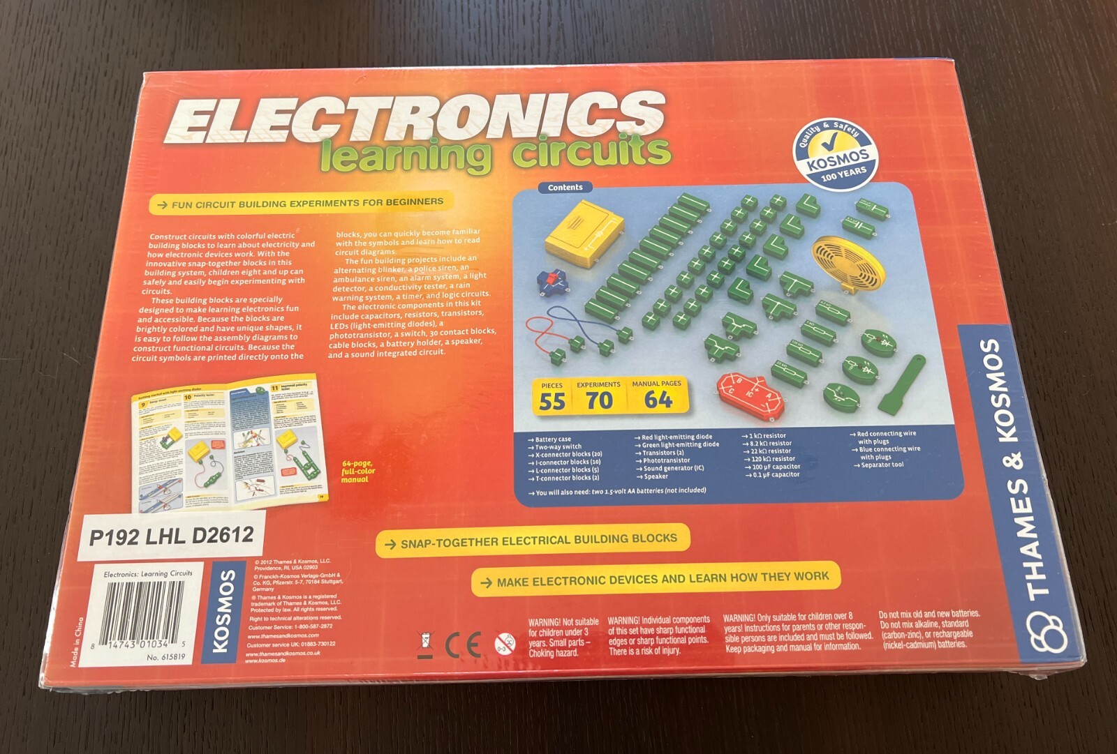 Thames and Kosmos Electronics: Learning Circuits Experiment Kit 615819 ...