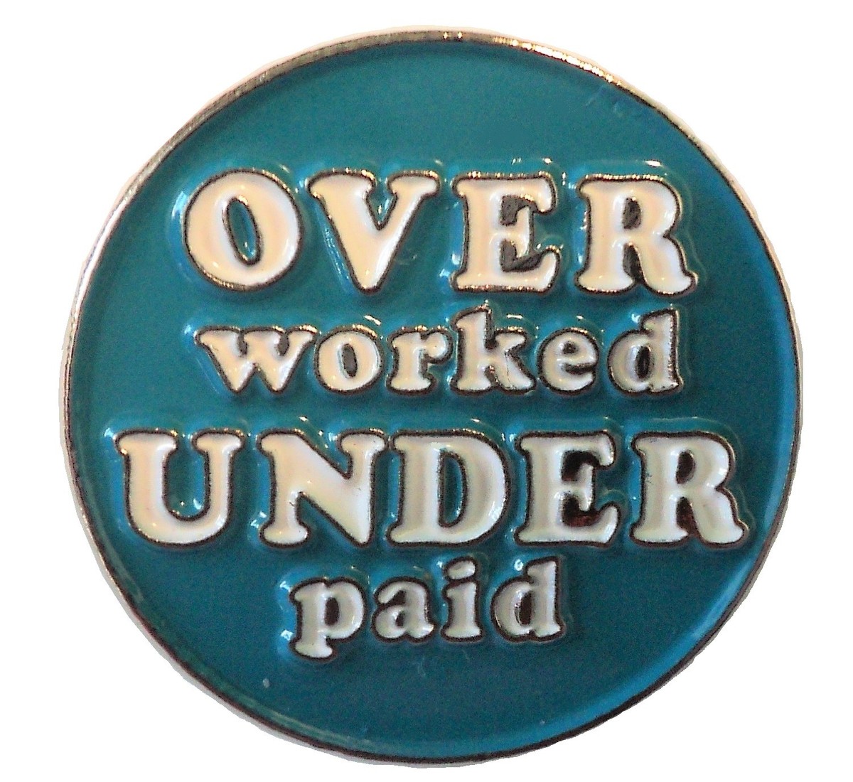 Memes Badge AVI 58mm Badge Green Funny Happy New Year Quote Regular