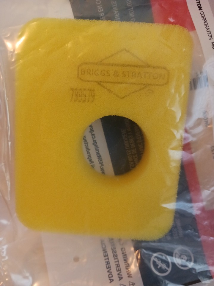 Foam Air Filter for Briggs and Stratton 799579 Genuine Part | eBay