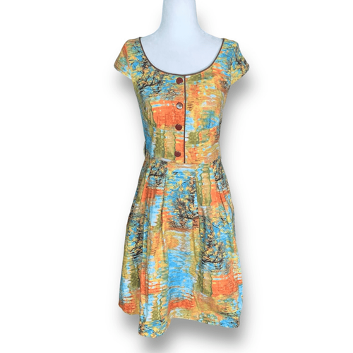 ModCloth x Retrolicious All The Colors Of The Whim Dress Cap Sleeve ...