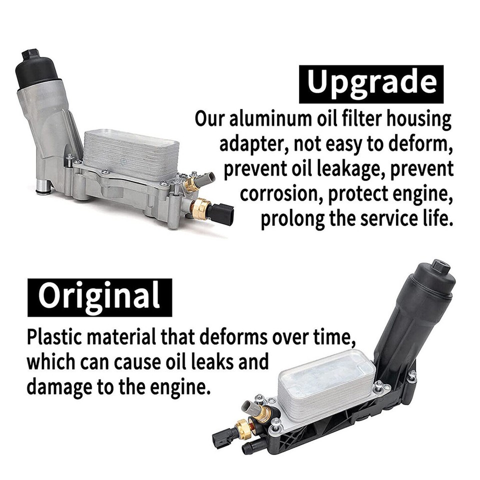 Aluminum Engine Oil Cooler Filter Housing Fits 11-16 Dodge Jeep Chrysler Ram3.6L | eBay