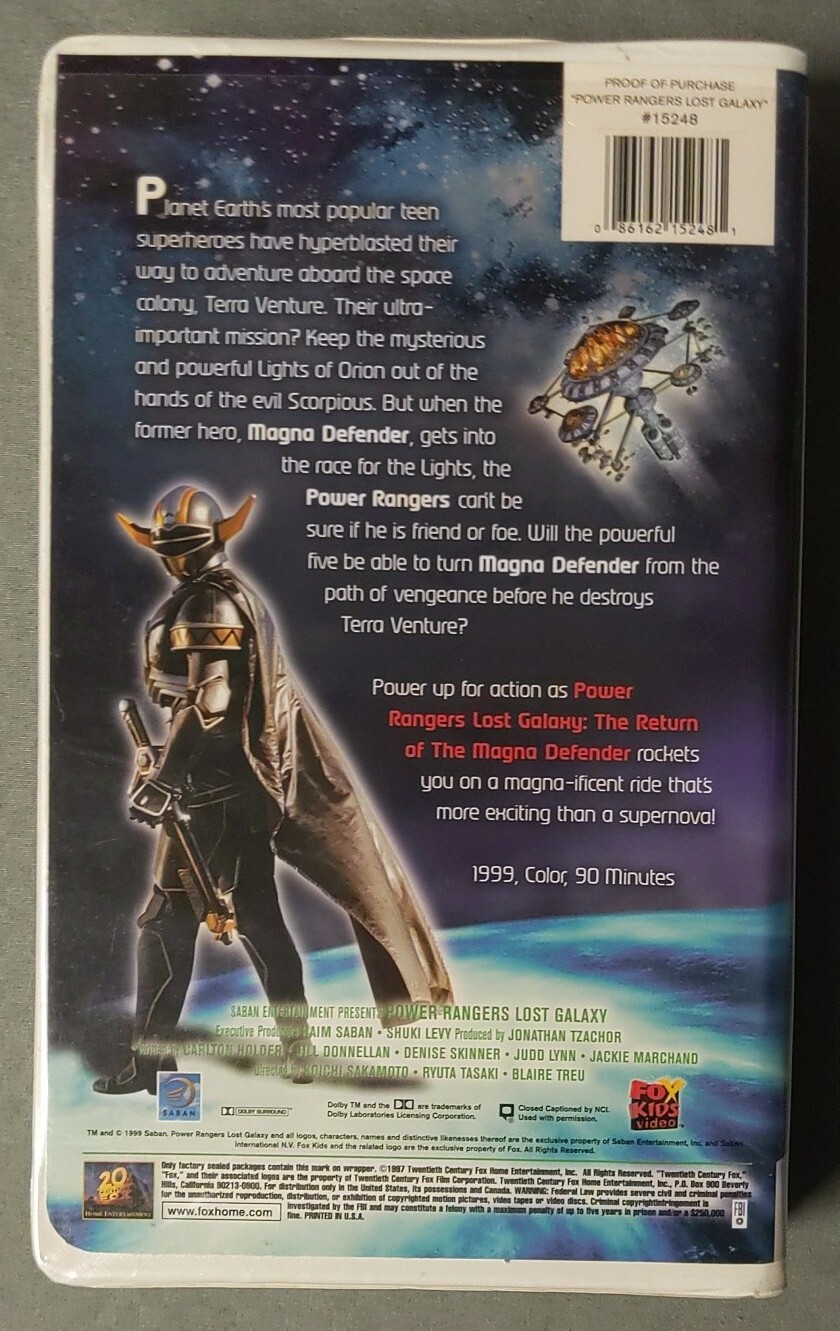 Power Rangers: Lost Galaxy - The Return of the Magna Defender (VHS ...