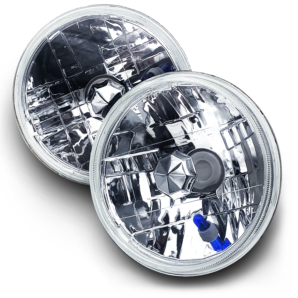 Pair 7Inch Round LED Headlights Hi/Lo Beam Fit Chevrolet Bel Air 1953 ...