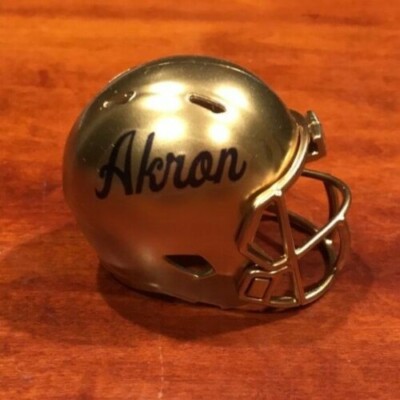 Akron Zips custom pocket pro helmet MAC (gold mask) | eBay