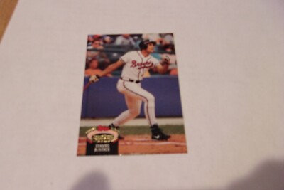 DAVE JUSTICE 1992 TOPPS STADIUM CLUB BASEBALL CARD | eBay