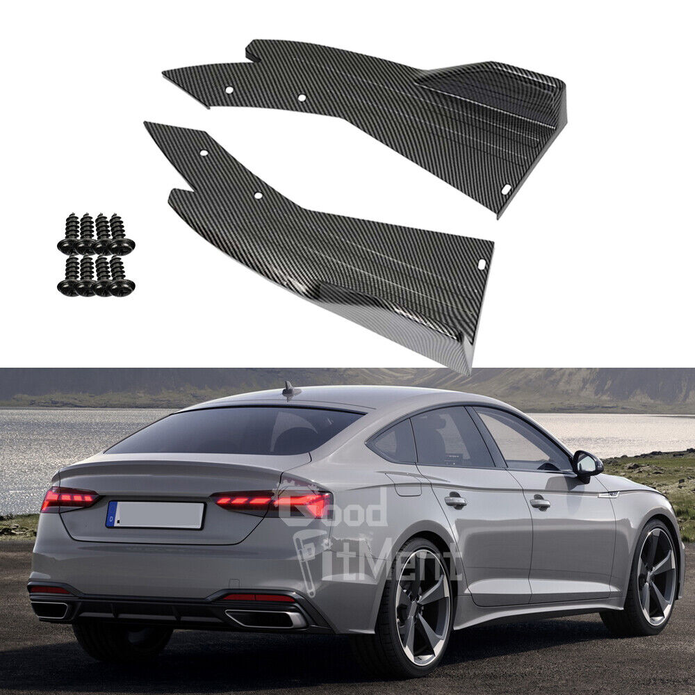 For Audi A3 A4 B8 A5 A8 S4 S3 S5 Rear Bumper Splitter Diffuser Spoiler