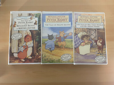 Beatrix Potter The World of Peter Rabbit Collection VHS Set Of 3 Tapes ...