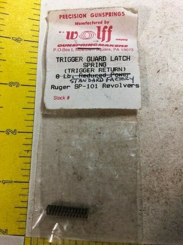 Wolff Trigger Guard Latch Spring Standard Factory Ruger 101 Revolvers ...
