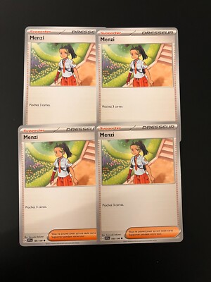 PLAYSET Pokémon 4 x Menzi 180/198 EV1 Violet & Ecarlate FR NEUF | eBay