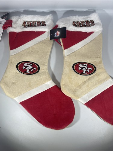 Lot Of 2 San Francisco 49ers Christmas Stockings Officially NFL ...