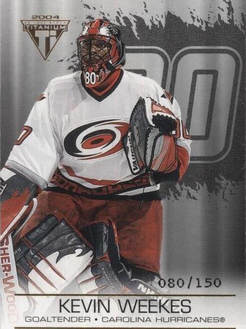 2003-04 Pacific Private Stock Titanium - Kevin Weekes #23 Jersey Number ...