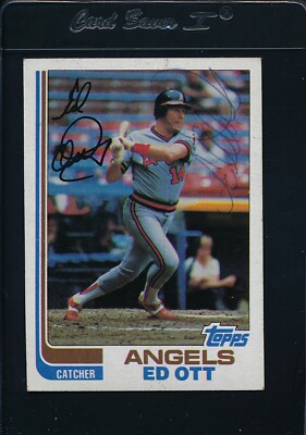 1982 Topps #469 Ed Ott Angels Signed Auto *12650 | eBay