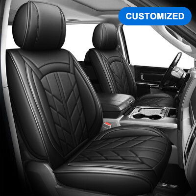 Tailered For 2007-2023 GMC Sierra 1500 2500HD 3500HD PU Leather Front ...