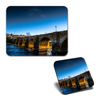 1 Mouse Mat & 1 Square Coaster River Don Bridge Aberdeen Scotland UK ...
