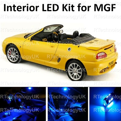 BLUE PREMIUM for MGF INTERIOR FULL UPGRADE LED LIGHT BULBS KIT | eBay UK