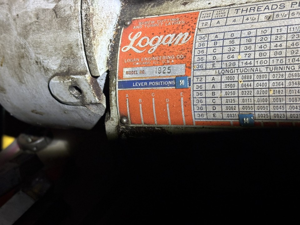 Lathe Logan Model 1925 | eBay